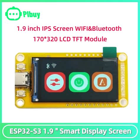 Esp32 S3 1 9 Smart Display Screen Hmi 8m Psram 16m Flash Arduino Lvgl Wifi Bluetoothpng