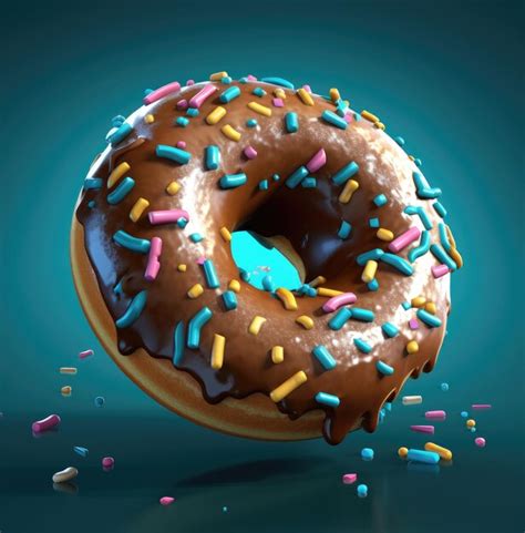 Premium Ai Image 3d Donut