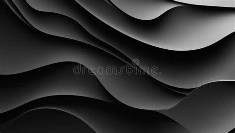 Abstract Black And White Wave Patterns Creating A Smooth Flowing Texture Stock Image Image Of