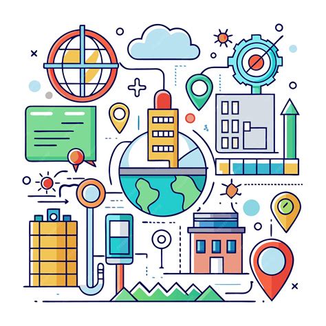 Global Business Growth Strategy With Locationbased Services Premium Ai Generated Vector