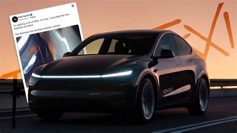 A Tesla Robotaxi Already Had Its First Accident