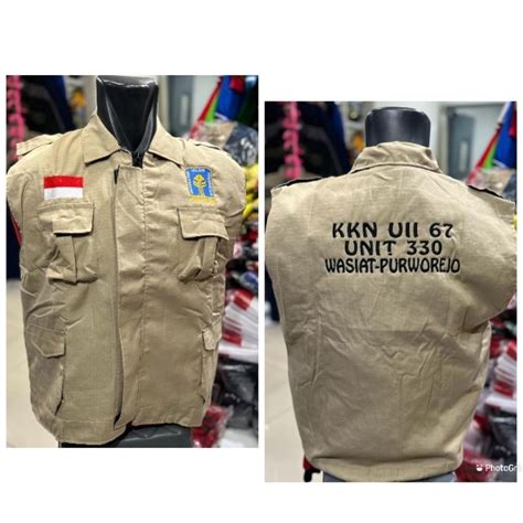 Jual Rompi Kkn Custom Rompi Kegiatan Lapangan Rompi Mahasiswa Shopee
