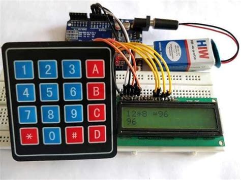 Arduino Ile Hesap Makinesi Yapımı 4x4 Membran Keypad Robocombo