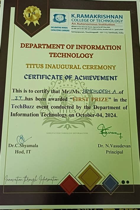 Techquiz Achievement Learningjourney Hemchudesh A