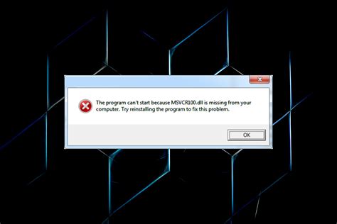 mfc100 dll errores windows 8