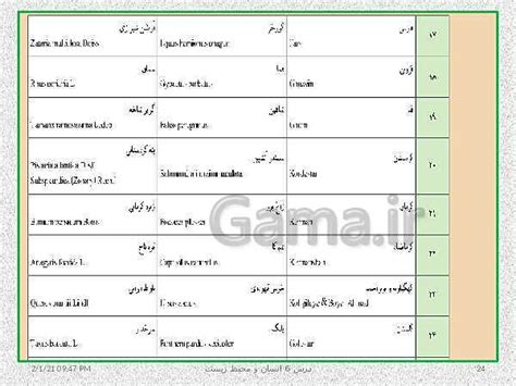 پاورپوینت نقشه مفهومی انسان و محیط زیست درس 6 تنوع زیستی، تابلوی زیبای آفرینش گاما