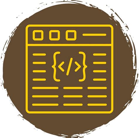 Coding Line Circle Sticker Icon 43970456 Vector Art At Vecteezy