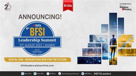 Elets Banking And Finance On Linkedin 8th Elets Bfsi Leadership Summit