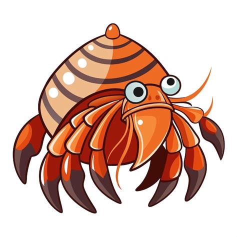 Crab Crustacean Shell Vector Cartoon Illustration Premium Ai Generated Vector