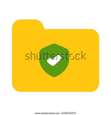Encrypted Secure Folder Icon Flat Stock Vector Royalty Free 2240610395 Shutterstock