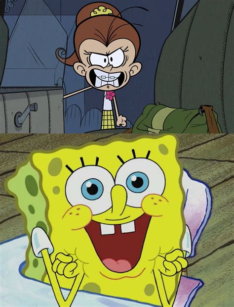 Spongebob Is Excited About Luan Loud By Loriloud99 On Deviantart