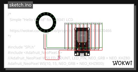 Esp32 Ws2812 Rpm Flasher Wokwi Esp32 Stm32 Arduino Simulator
