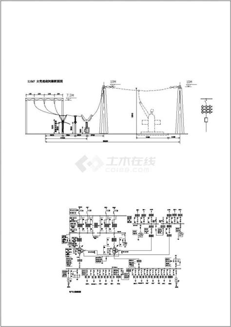 某降压变电站CAD详细平面设计图纸 土木在线