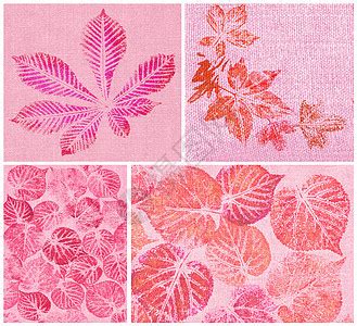 画布上的树叶叶子亚麻绘画装饰性季节织物土布植物手工业材料高清图片下载 正版图片320576626 摄图网