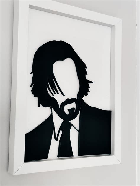 John Wick Silhouette By Poulpi Download Free Stl Model