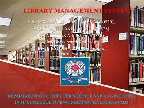 Project Proposal Of Library Management System Pdf