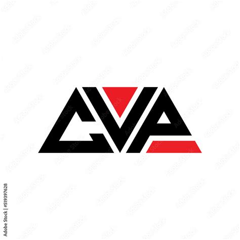 Cvp Triangle Letter Logo Design With Triangle Shape Cvp Triangle Logo
