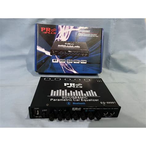4 Band Parametric Equalizer Pre Amp Pro Plus Eq 999 Supports Bt Usb Sdmmc Double Mic Input