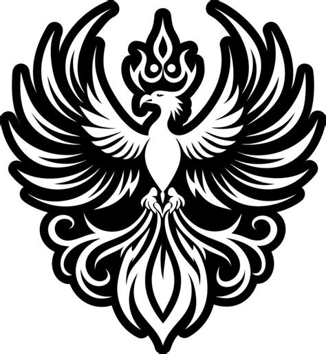 A Filled Style Icon Showing Phoenix Rising 66037255 Vector Art At Vecteezy