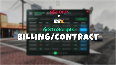 Esx Qbcore Billingcontract Companypersonal Invoices Contracts