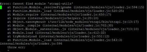 Cannot Find Module Strapi Utils · Issue 2436 · Strapistrapi · Github
