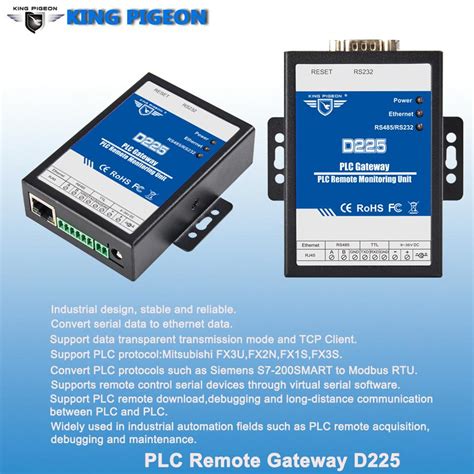 Plc Gateway Remote Program Remote Monitoring Support Mitsubishi And Siemens Plc D225 King