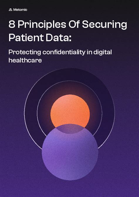 8 Principles Of Securing Patient Data Protecting Confidentiality In