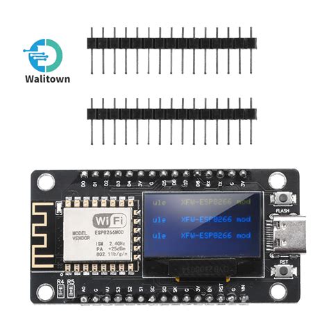 Esp f Nodemcu ESP โมดลบอรดทดลอง Wifi Ch C พรอมหนาจอ Oled สเหลอง สฟา