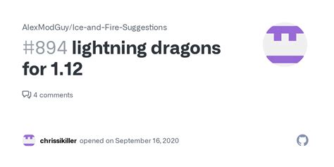 Lightning Dragons For 112 · Issue 894 · Alexmodguyice And Fire