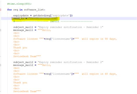 Script To Send Multiple License Expiry Notification In Software Licenseagreement