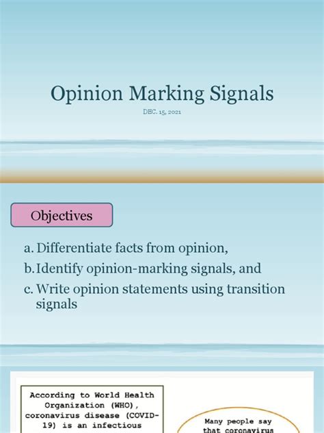 Understanding Opinion Marking Signals Pdf Opinion Human Nature