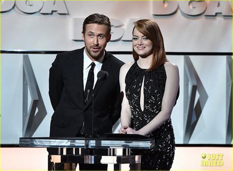 Emma Stone And Ryan Gosling Present Together At The Directors Guild