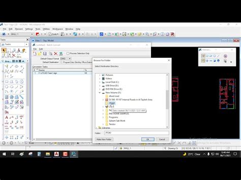 فیلم آموزشی نحوه تبدیل dgn به dwg با استفاده از microstation و autocad