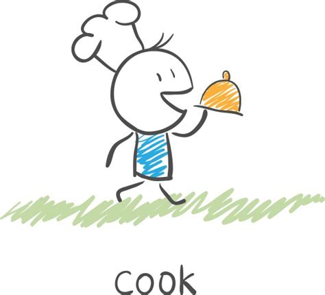 Cook Isometric Professions Composition Royalty Free Vector