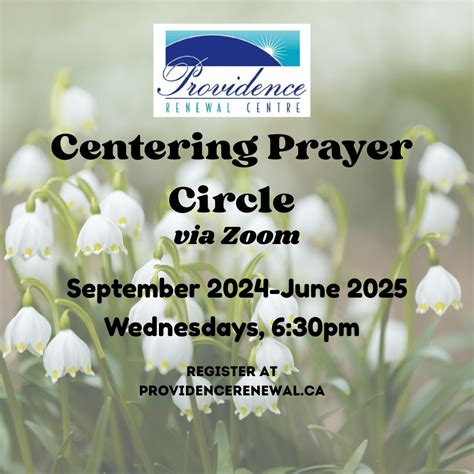 Centering Prayer Circle Event 16573 Providence Renewal Centre