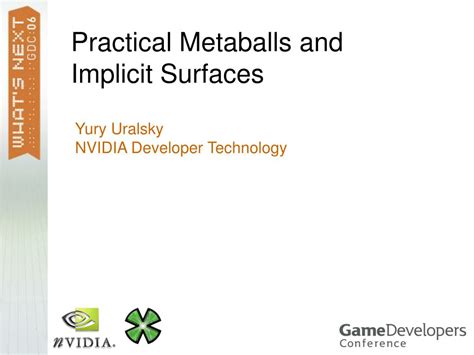ppt practical metaballs and implicit surfaces powerpoint presentation id 383438