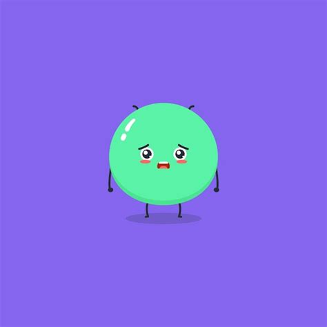 Premium Vector Flat Design Cute Virus Or Monster Character