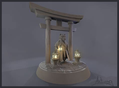Stl File Miniature Samurai Panda 🗡️ ・model To Download And 3d Print・cults