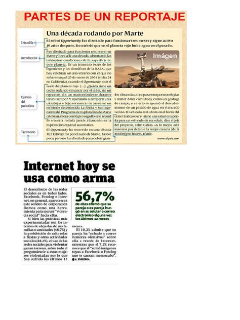 Ejemplos De Reportajes Pdf