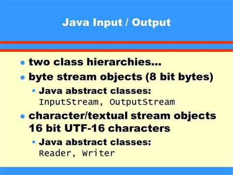 Java Input Output L A Modular Approach To Inputoutput Different