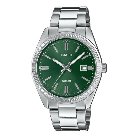 Casio Enticer Men Analog Green Dial Men Mtp 1302pd 3avef A2262 Price History