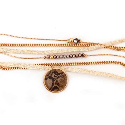 Bracelet Josh Python Gris Gwapita