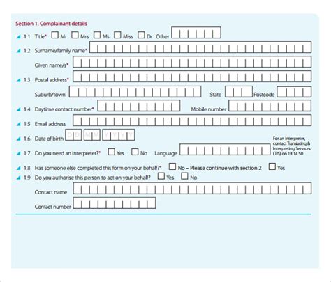 Free 6 Harassment Complaint Forms In Pdf