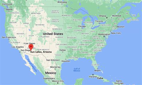 Where Is Sun Lakes Az Usa Location Map Of Sun Lakes Arizona