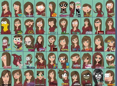 Same Person Different Cartoon Styles Funny Cartoon Styles Through