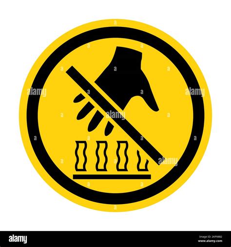 Hot Surface Do Not Touch Symbol Stock Vector Image And Art Alamy