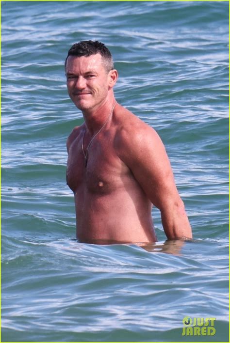 Luke Evans And Boyfriend Fran Tomas Enjoy A Beach Day Together In Miami