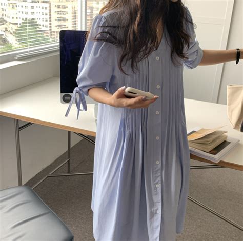 3가지색상여름 반팔원피스 브이넥 미디원피스 롱원피스 빅사이즈 키작녀 여자원피스 루즈핏원피스