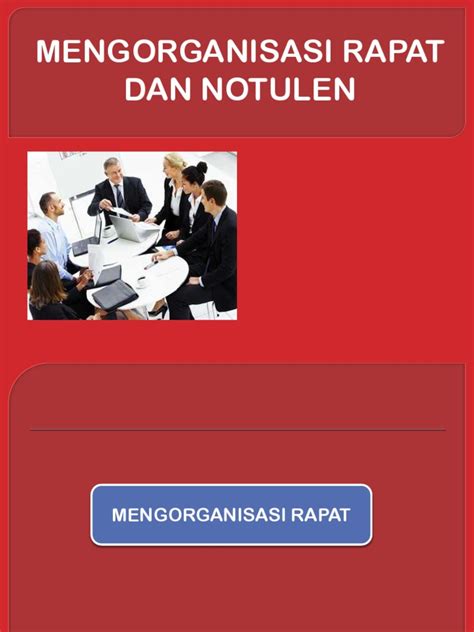 Pertemuan 12 Rapat Pdf Karier And Perkembangan