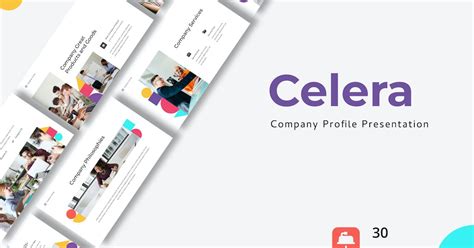 Celera — Keynote по презентации профиля компании Шаблоны презентаций Включая маркетинг и